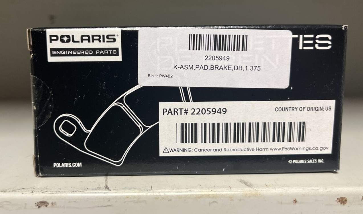 Polaris Brake Pad Part# 2205949 Set of 2 pads | eBay