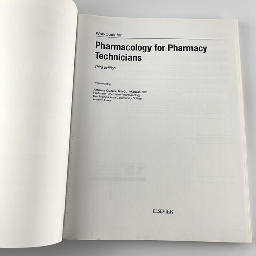 Workbook for Pharmacology for Pharmacy Technicians by Karen Snipe and ...