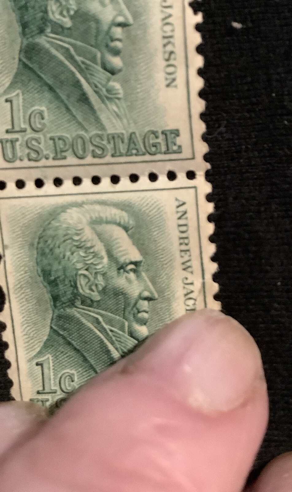 US 1963 1c Andrew Jackson Stamp 1 Cent US Postage Unused Uncirculated ...