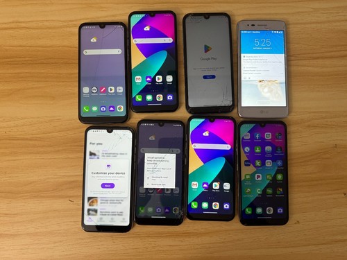 Lot of 8 UNLOCKED Assorted LG Phones | eBay
