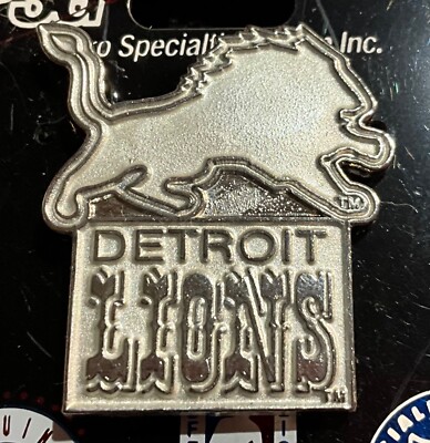 Detroit Lions Logo Silver Collector Pin | eBay