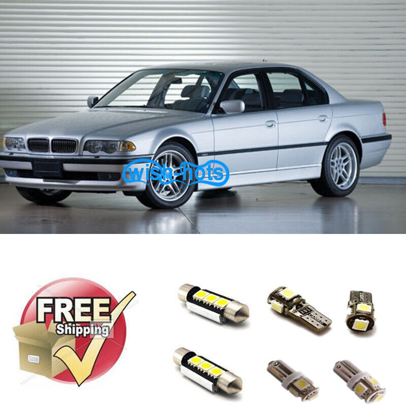 20Pcs Bright White Interior LED Lights Kit For BMW 7 Series E38 740i ...
