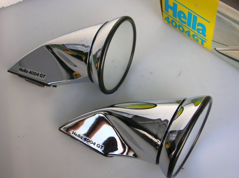 HELLA VINTAGE LIGHTWEIGHT PLASTIC RALLY MIRRORS TALBOT MERCEDES BMW ...