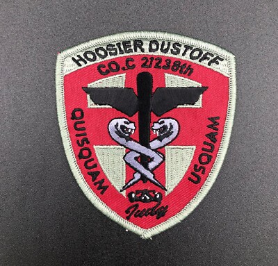 C Co 2/238th Hoosier Dustoff Medical Army Aviation Unit Patch OIF OEF ...