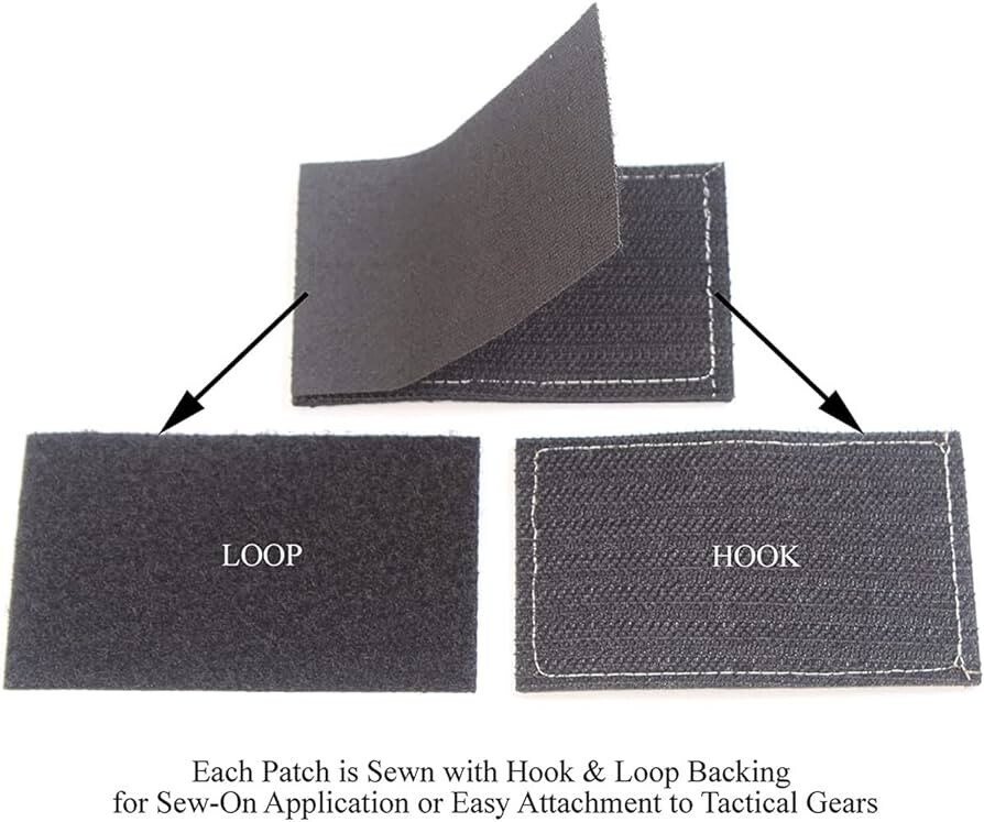 Tactical Stitch Rubber PVC Hook/Loop Morale Patch | eBay