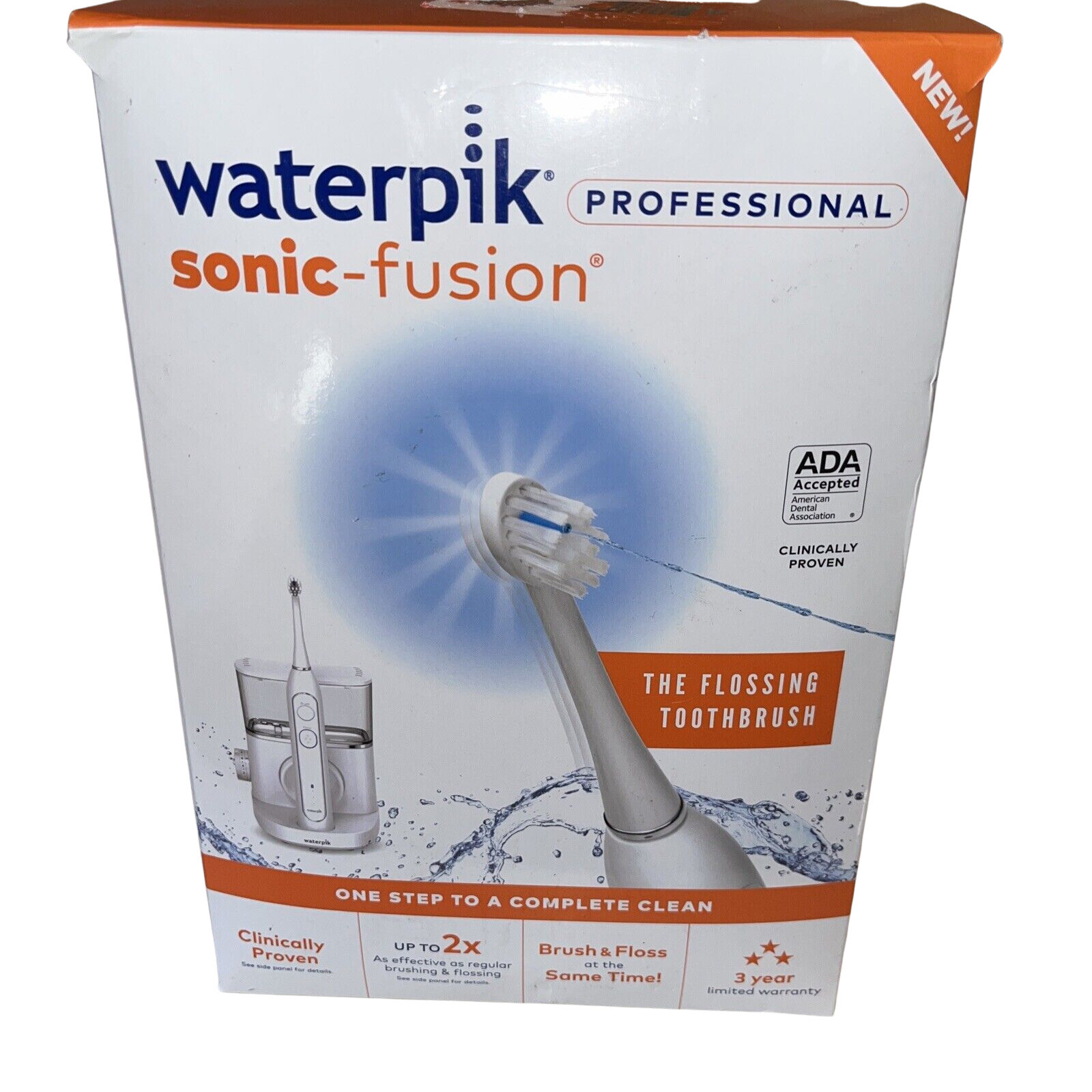 Waterpik SF-02CD010-1 Sonic Fusion Professional Flossing Toothbrush ...