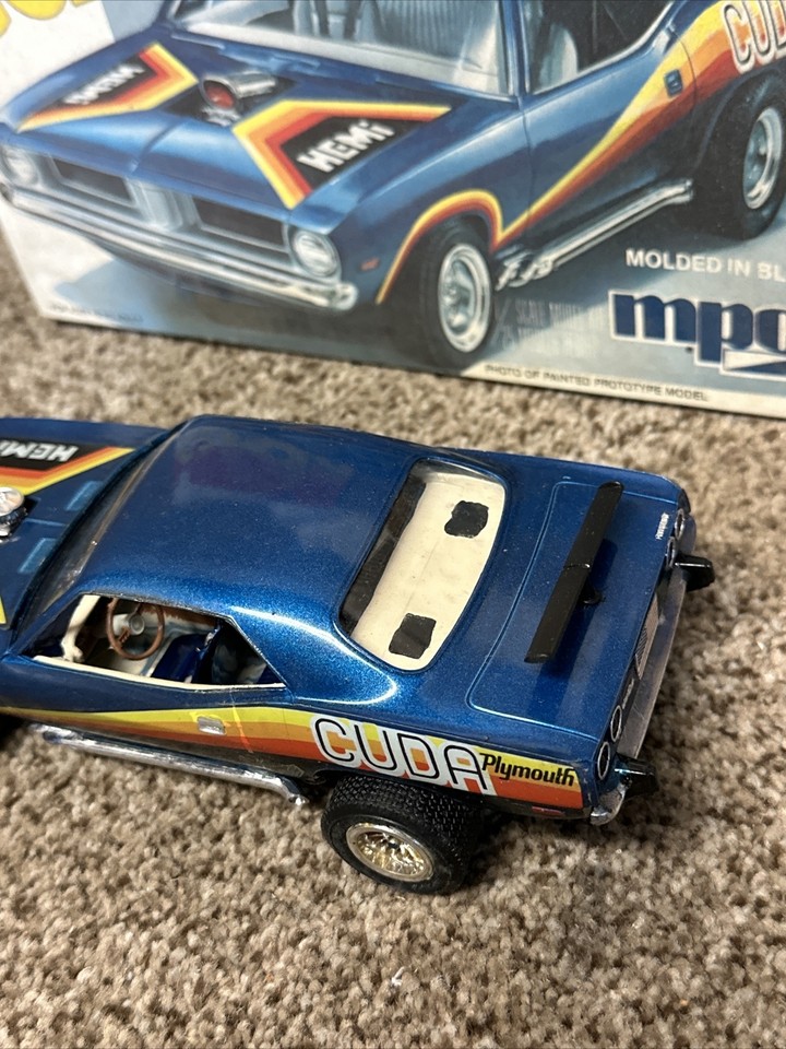 1/25 MPC HEMI CUDA BARRACUDA STREET MACHINE #0807 MODEL KIT, Built, USA ...
