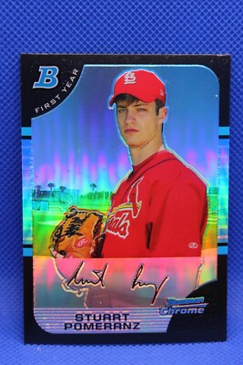 2005 Bowman Chrome First Year Refractor Stuart Pomeranz Stu #246 RC ...