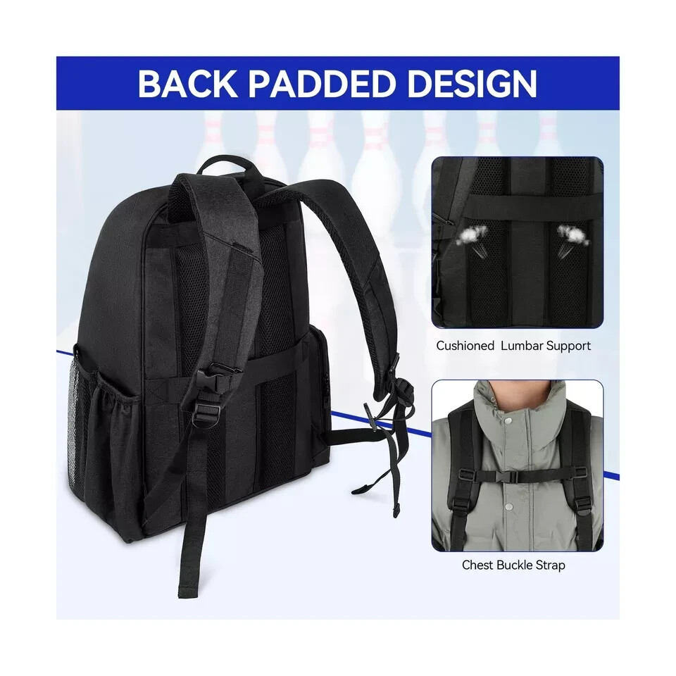 Bowling Backpack, Bowling Ball Bag for Single Ball and Bowling ...