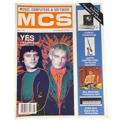 Music Computers & Software Magazine Yes Band August 1987 KCS MCS Keyboards 80s | eBay