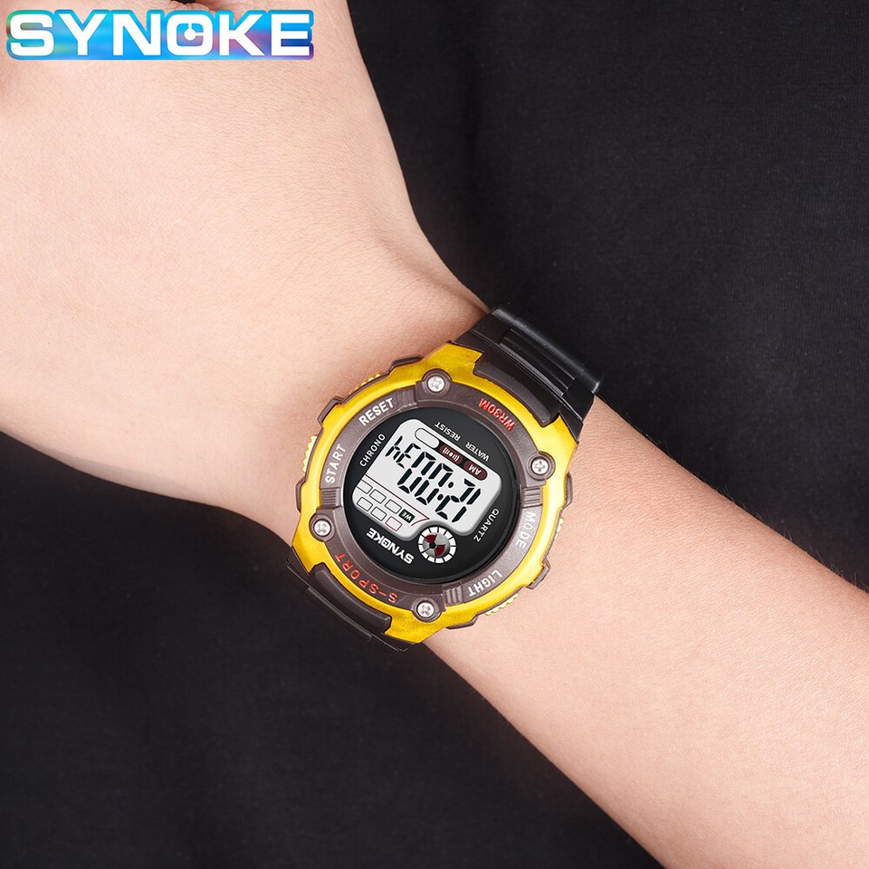 Kids Digital Electronic Watch Waterproof Children Boys Girls Sports LED ...
