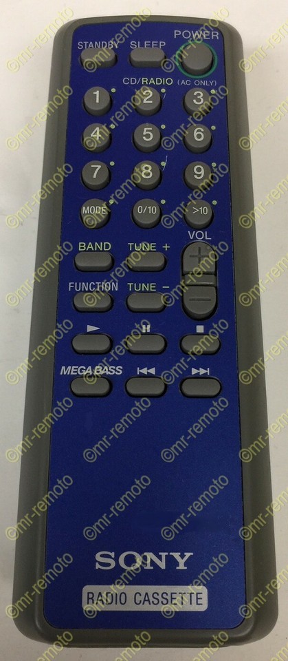 OEM Genuine SONY Remote Control for BOOMBOX Radio/CD CFD-E75 Colors ...