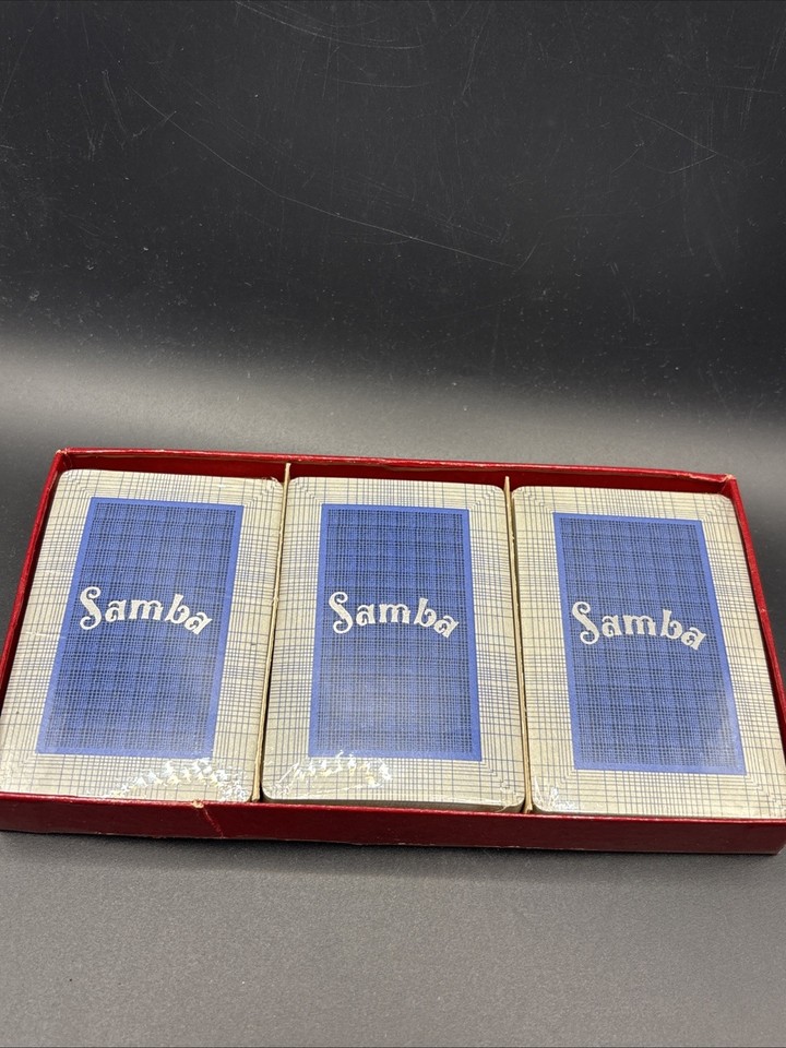 Vintage Samba American Three Deck Canasta Playing Cards With ...