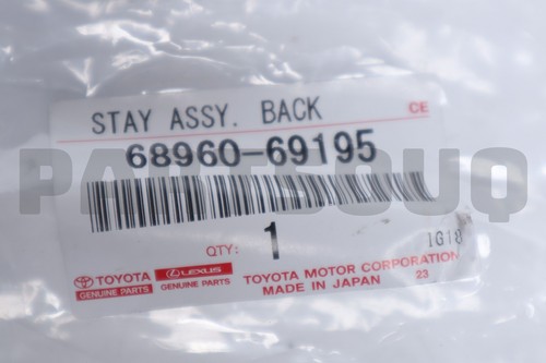 6896069195 Genuine Toyota STAY ASSY BACK 68960-69195 | eBay