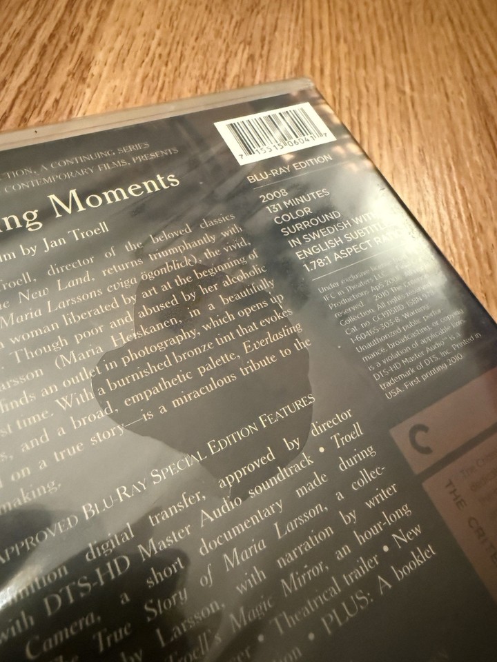 Everlasting Moments (2008) Criterion Collection Blu-ray 715515060417| eBay