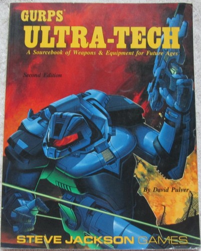 GURPS Ultra-Tech A Sourcebook of Weapons Steve Jackson Games 6032 1991 ...