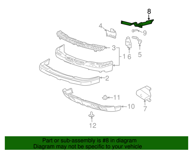 GM 15147823 Front Bumper Filler Right Factory OEM Part for sale online ...