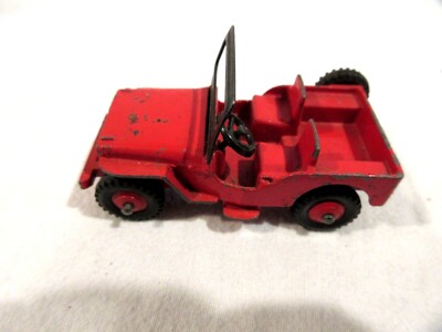 1950's Dinky Red Jeep | eBay