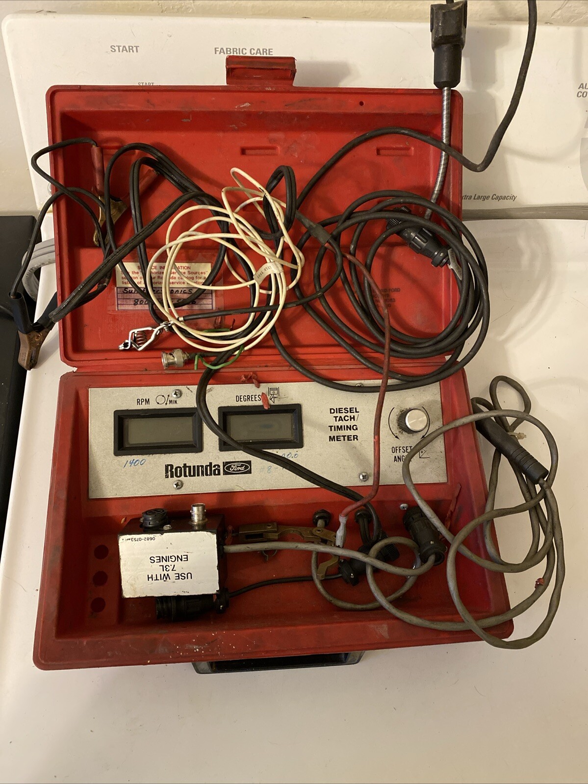 Rotunda 78-0100 Diesel Tach Timing Meter W.7.3L Diesel Adapter With ...