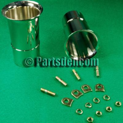 2 SIDEDRAFT RAM TUBE VELOCITY STACK TRUMPETS TAB KIT CARBY FITS WEBER ...