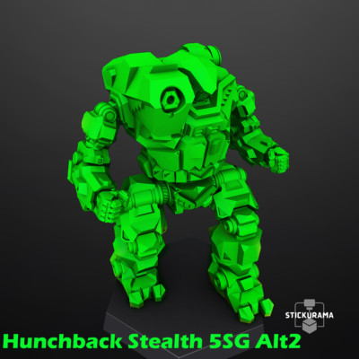 Hunchback Stealth 5SG Alt2 Variant - Alternate Battletech Mechwarrior ...