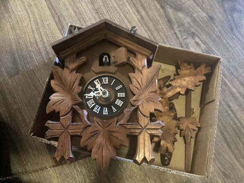 Vintage Dark Brown Cuckoo Clock Made in West Germany | eBay