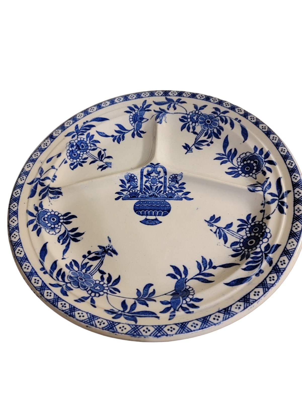 Antique Delph Flow Blue portion plate Wood & Sons Good Condition set 4 ...