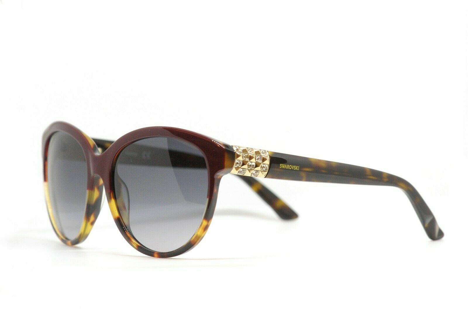 Swarovski Elsa SW89 Red Sunglasses 72F SK089 Tortoise Havana Plastic 57 ...