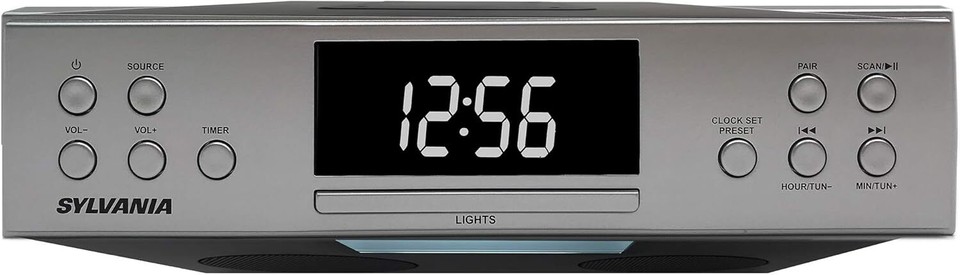 Under Cabinet Player Radio Bluetooth Stereo Kitchen Music System LCD ...