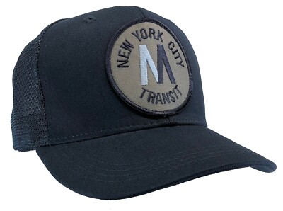 MTA Hat Dark Blue Trucker Cap New York City Transit | eBay