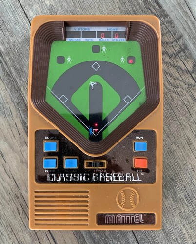 Vintage 2001 Mattel Classic Baseball Handheld Electronic Game Tested ...