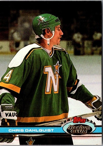 1991 Stadium Club Chris Dahlquist #314 Minnesota North Stars Hockey ...