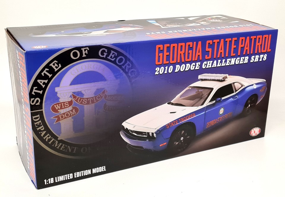 Acme 1/18 Dodge Challenger SRT8 2010 Georgia State Patrol Diecast Model ...
