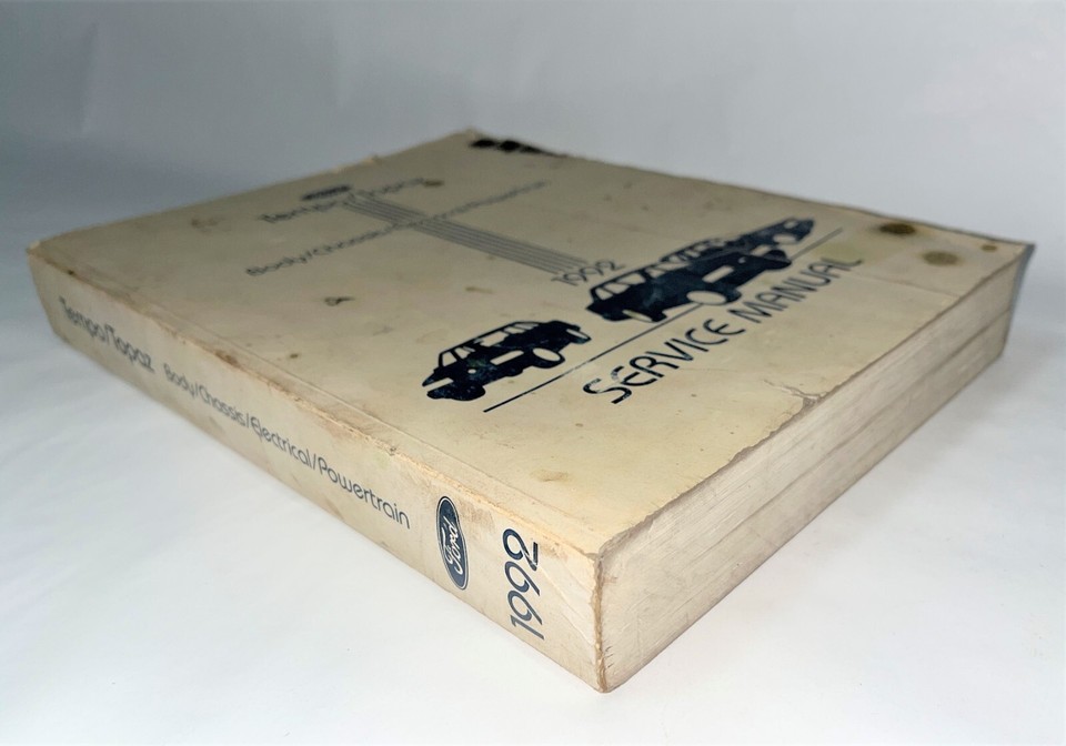 TEMPO TOPAZ 1992 FORD FACTORY DEALER SERVICE REPAIR MANUAL BOOK | eBay