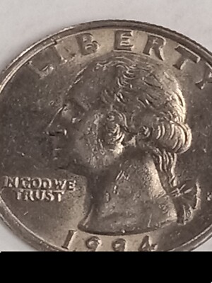 1994 P Washington Quarter Error Period Between I And B WOW!!🤯🔥 ...