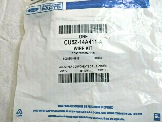 OEM Ford Factory Genuine Part # CU5Z14A411A Wire Kit for sale online | eBay
