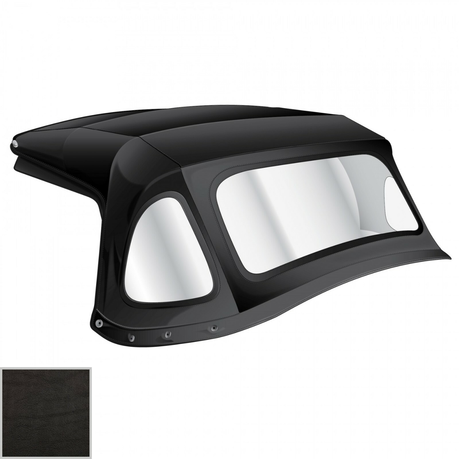 New Black Convertible Top MGA 3 Window Fits All Years Robbins Brand ...
