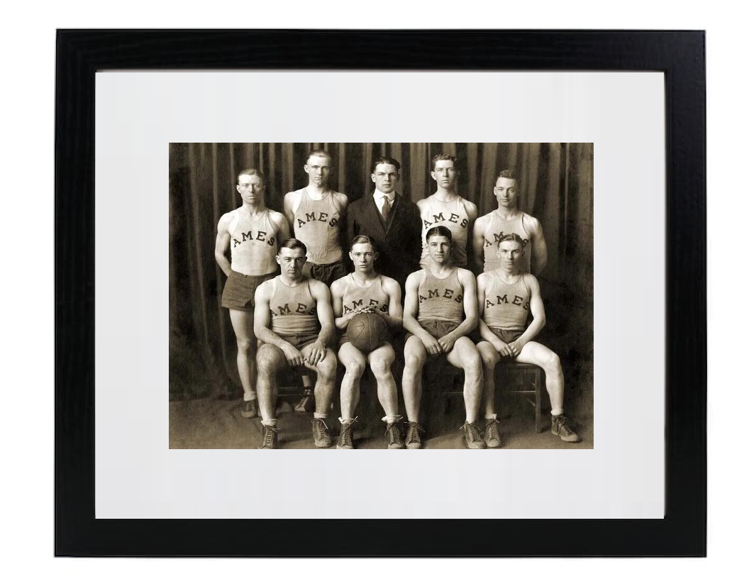 1920s College Basketball & Football Teams Set of 3 Retro Matted ...