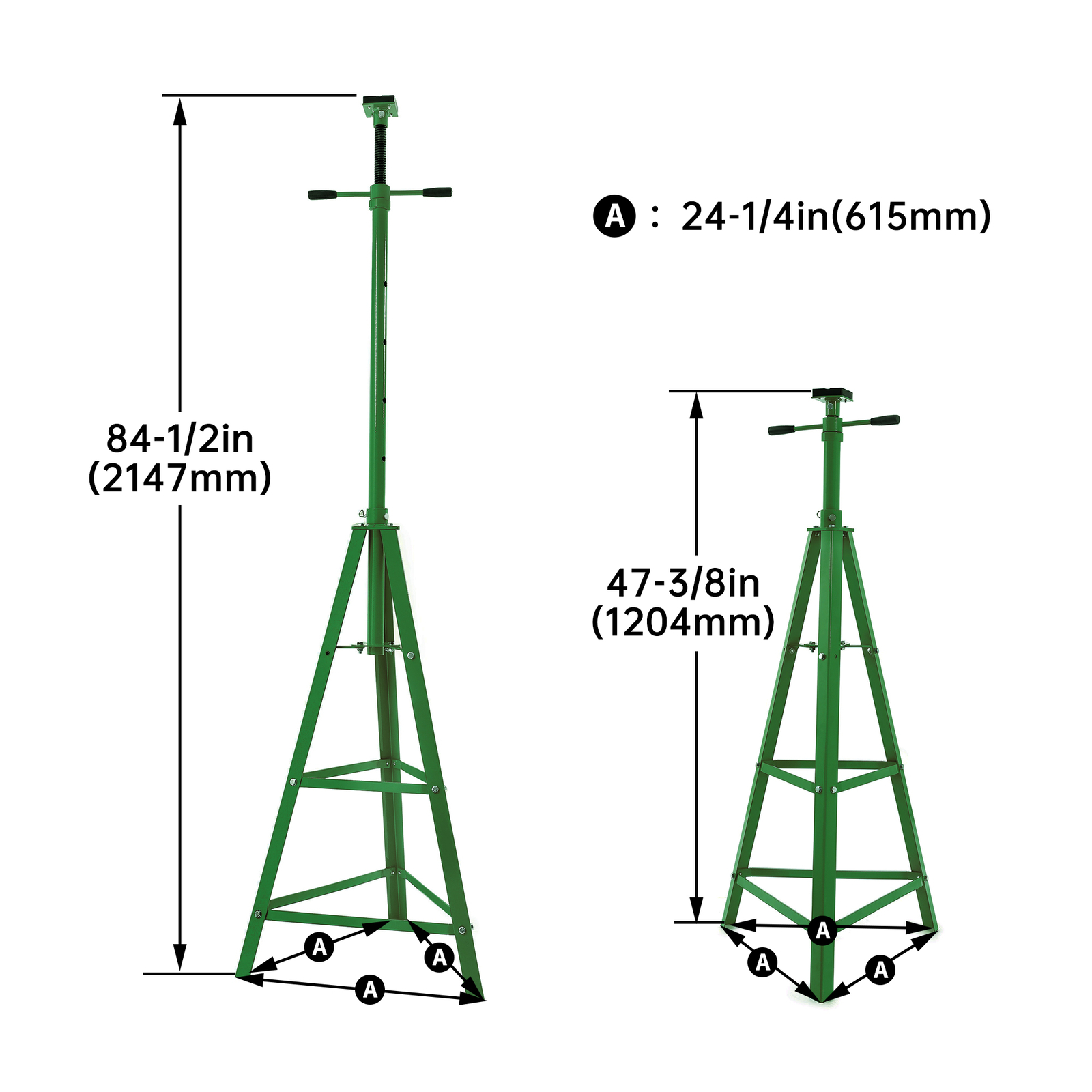 Automotive Under Hoist Jack Stand 4000lb High Lift Transmission Mount ...