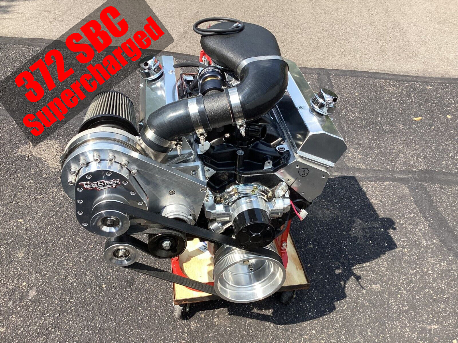 DART 372 CI. SMALL BLOCK CHEVY TORQSTORM ENGINE PUMP GAS BLOCK HYD ...