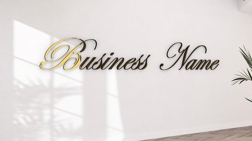 Custom Mirror Gold Sign, Wall Letters, Baby Name, ACM Reflective ...