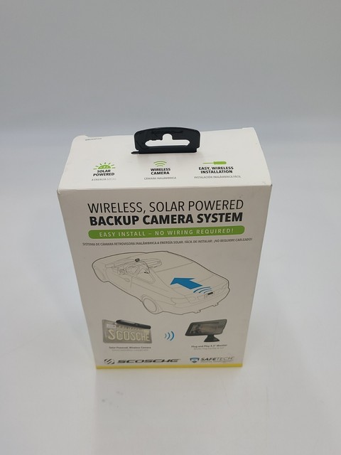 Scosche Wireless Solar Powered Backup Camera System (WBUSSPF43-XC0) for ...