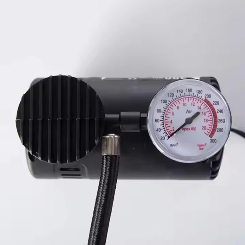 PORTABLE 12V BIKE / CAR AUTO 12 VOLT TIRE INFLATOR AIR FILLER MINI PUMP ...