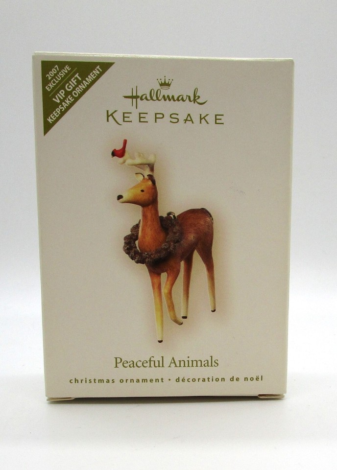 Hallmark Keepsake Ornament 2007 Peaceful Animals Deer 3C | eBay