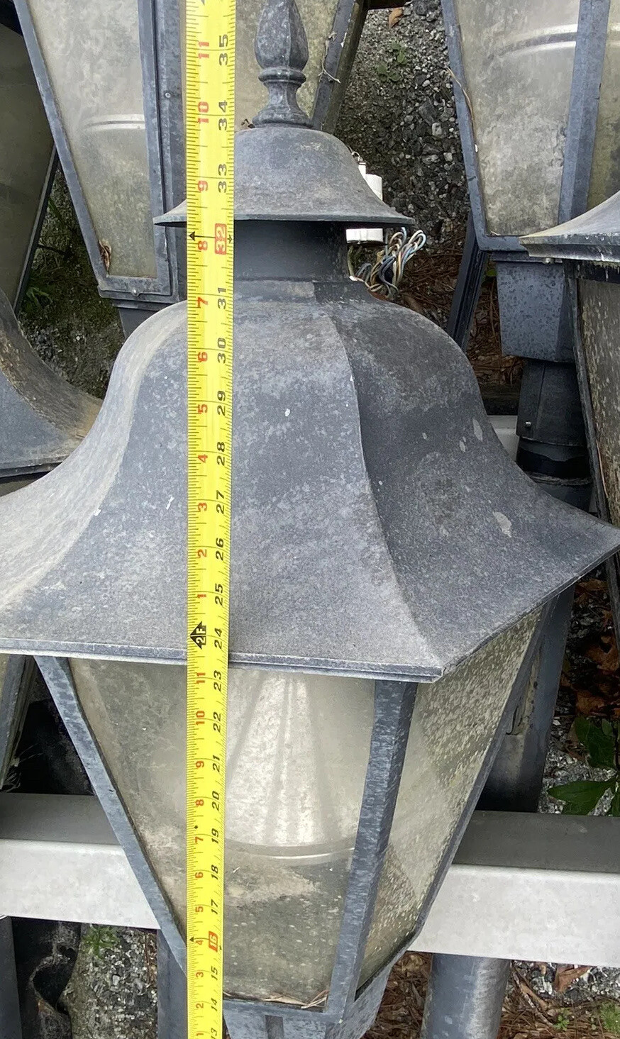 Vintage Black Colonial Luminaire Street Light Pole Lamp, LED NYC, Can ...