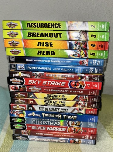 POWER RANGERS DVD BUNDLE LOT of 17 | eBay