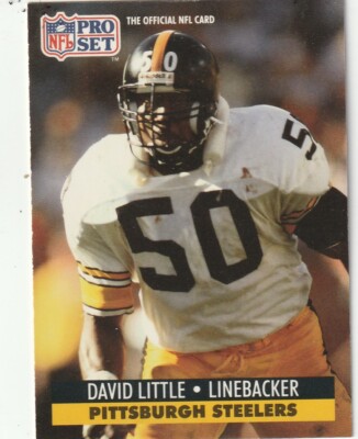 FREE SHIPPING-MINT-1991 Pro Set David Little #635 STEELERS PLUS BONUS ...