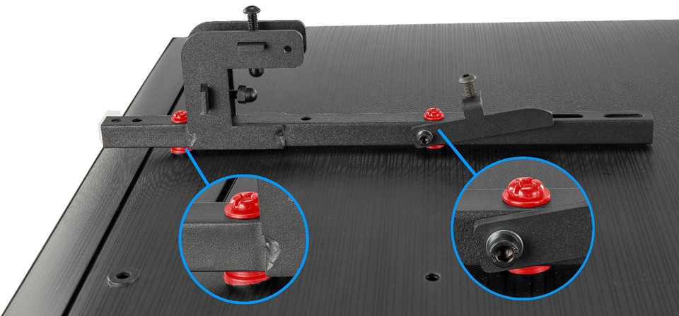 SimFab Triple Monitor Stand for Sim Racing and Flight Simulation, 24 ...