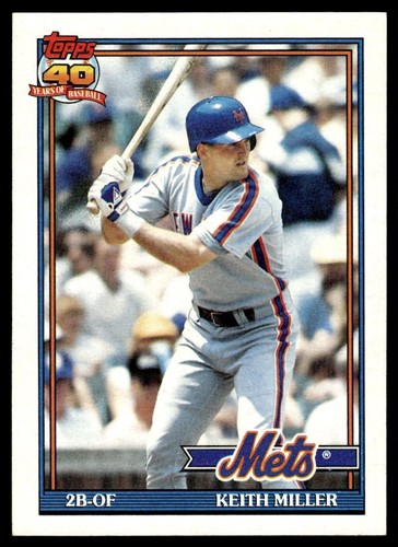 1991 Topps Keith Miller New York Mets #719 13943 | eBay