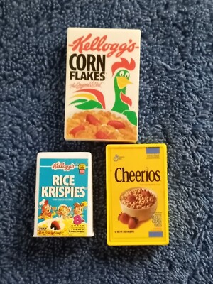 Vtg Lot Barbie Cheerios Cornflakes Rice Krispies Kelloggs Dollhouse ...